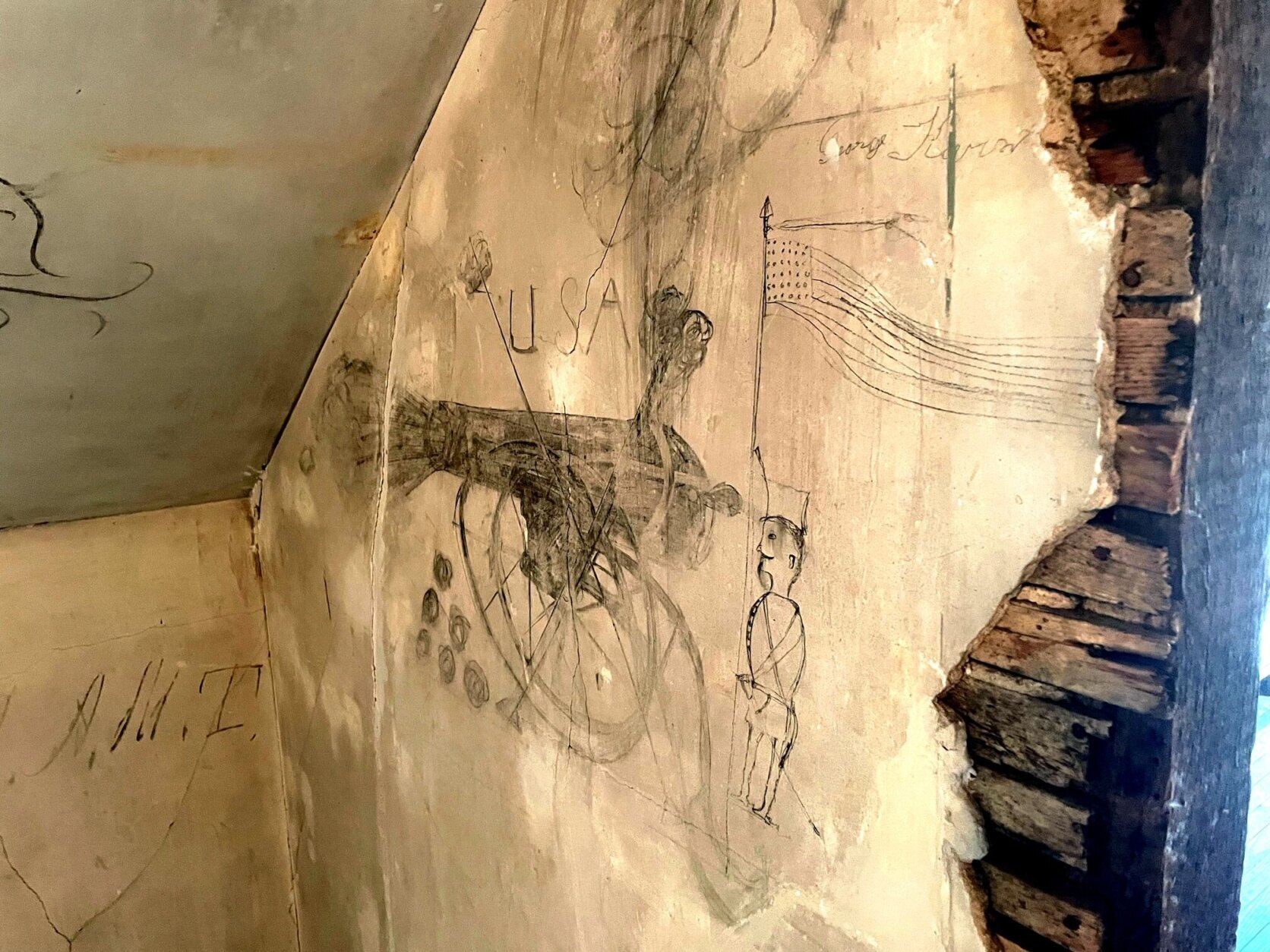 First-hand history: Civil War soldiers’ graffiti uncovered in a Fairfax ...