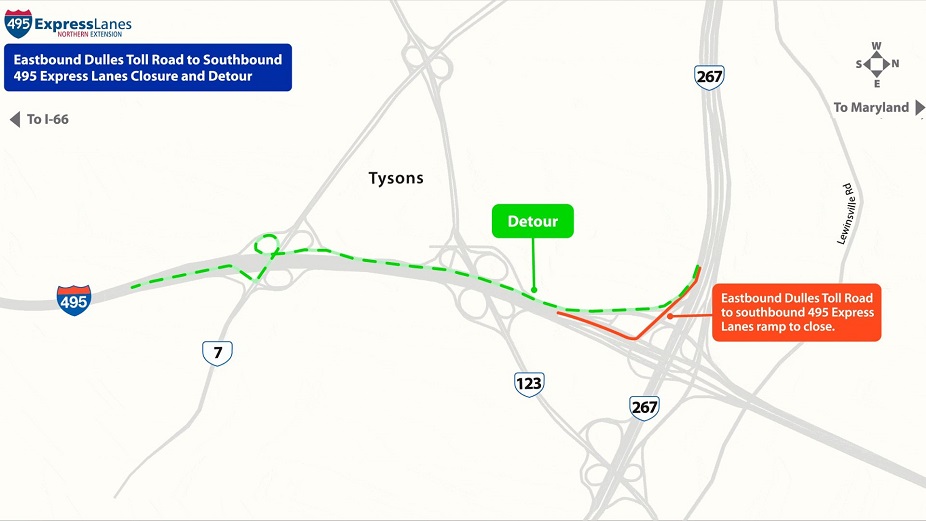 Eastbound Dulles Toll Road travelers advised on overnight ramp closure ...
