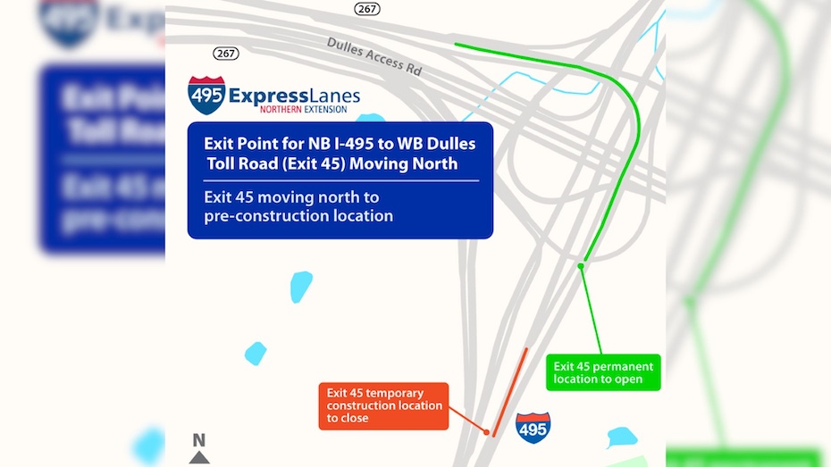 Major weekend traffic delays expected on northbound I 495 in Tysons ...